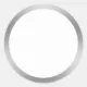 Modern White and Silver Look Border Classic Round Sticker | Zazzle