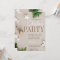 Modern White and Tan Neutral Christmas Party Invitation | Zazzle