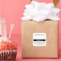 Modern white black packaging candle product label | Zazzle