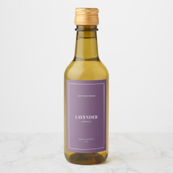 Modern White Border Editable Color Product Label | Zazzle