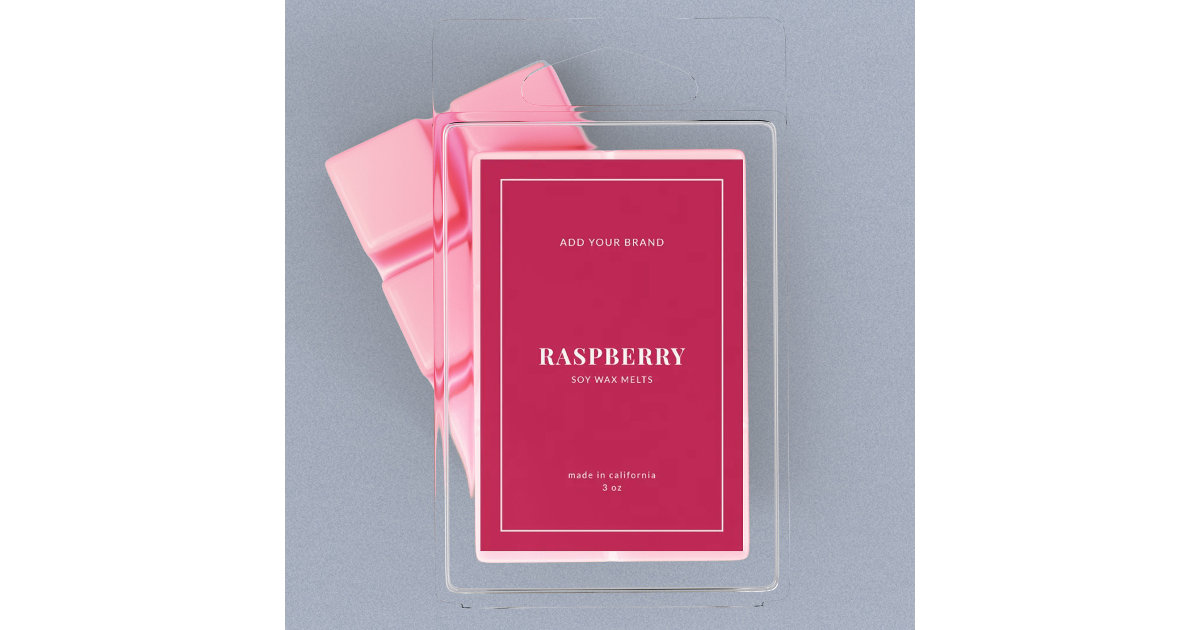 Modern White Border Editable Color Product Label | Zazzle