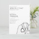 Modern White Coat Ceremony Party Invitation | Zazzle