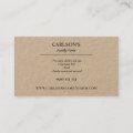 Modern White Kraft Family Cattle Farm Business Card | Zazzle