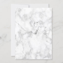 Modern White Marble Wedding Invitation | Zazzle