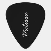 modern white rose guitar pick | Zazzle
