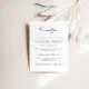 Modern White Wedding Transportation Enclosure Card | Zazzle