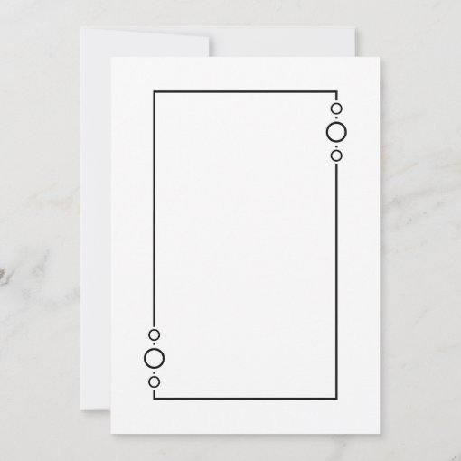 Modern White with Black Frame Engagement Party Invitation | Zazzle