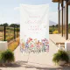 Modern, wildflower baby shower welcome banner | Zazzle