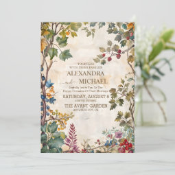Modern Wildflower Wedding Invitation | Zazzle
