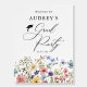 Modern Wildflowers Floral Grad Party Welcome Sign | Zazzle