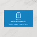 Modern Window Cleaning Blue Minimalist Business Card | Zazzle