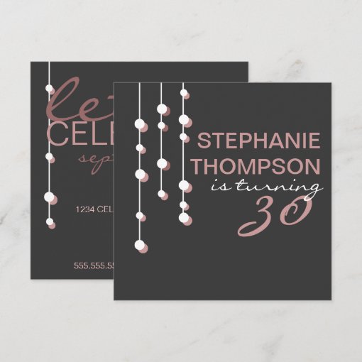 Modern Woman Birthday Party Invitation | Zazzle