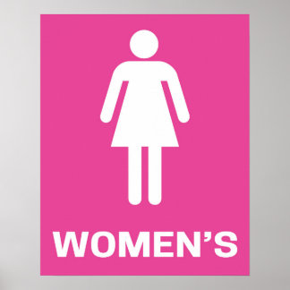Restroom Sign Posters | Zazzle