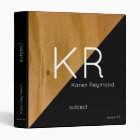 elegant & modern black binder for recipes | Zazzle.com