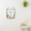 Modern Woodland Forest Animals Greenery Welcome Foam Board | Zazzle