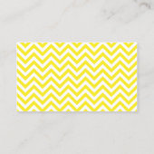 Modern Yellow and White Chevron Pattern Business Card | Zazzle