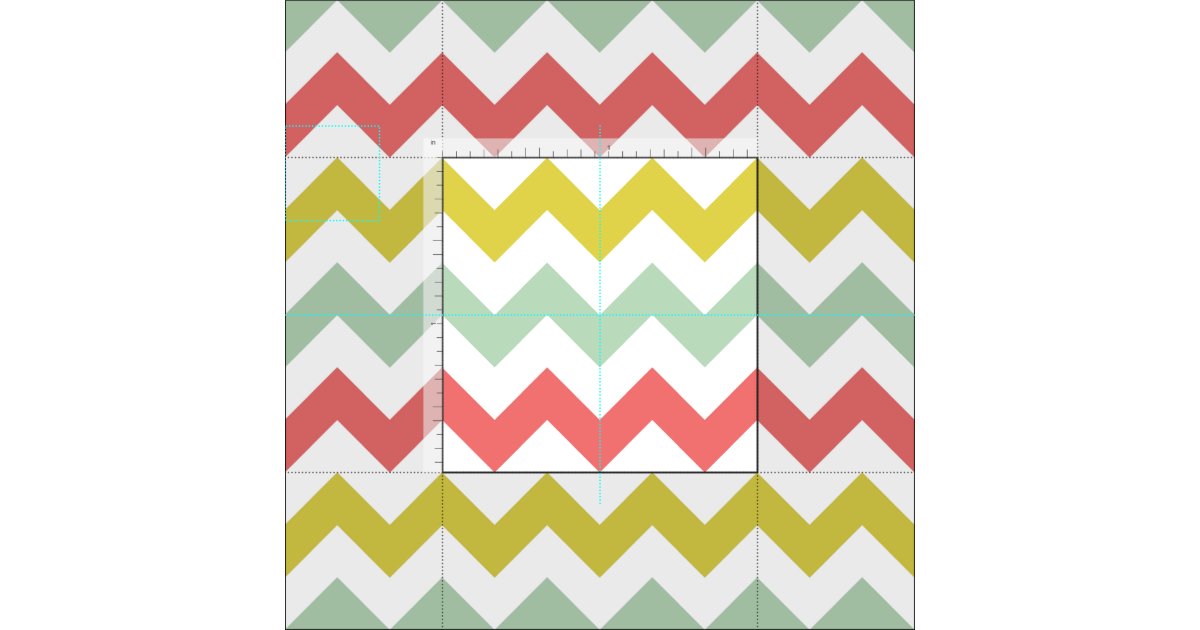 mint chevron print