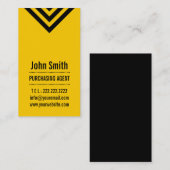 Modern Yellow Purchasing Agent Business Card | Zazzle