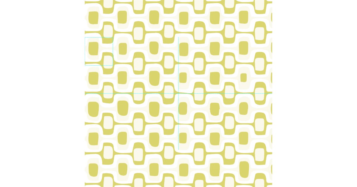 Modern YELLOW Retro Personalized Fabric | Zazzle