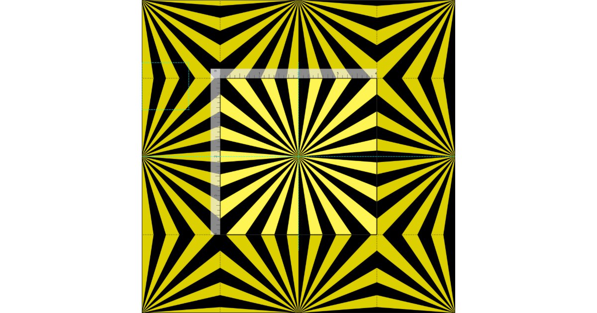 Modern Yellow Sun Ray Pattern Fabric | Zazzle