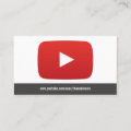 Modern YouTuber | YouTube Channel Business Card | Zazzle