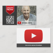 Modern YouTuber | YouTube Channel Business Card | Zazzle