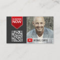 Modern YouTuber | YouTube Channel Business Card | Zazzle