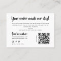 Modern you've got great taste qr code thank you business card | Zazzle