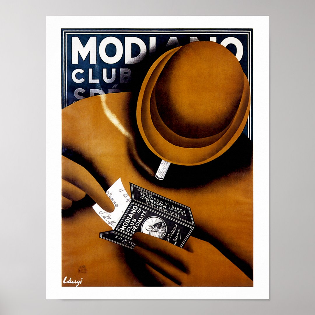 Modiano Cigarette Ad Poster | Zazzle
