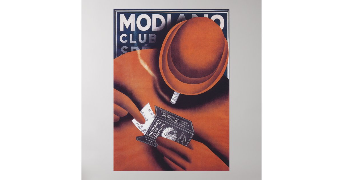 Modiano Italian Advertisement Poster | Zazzle