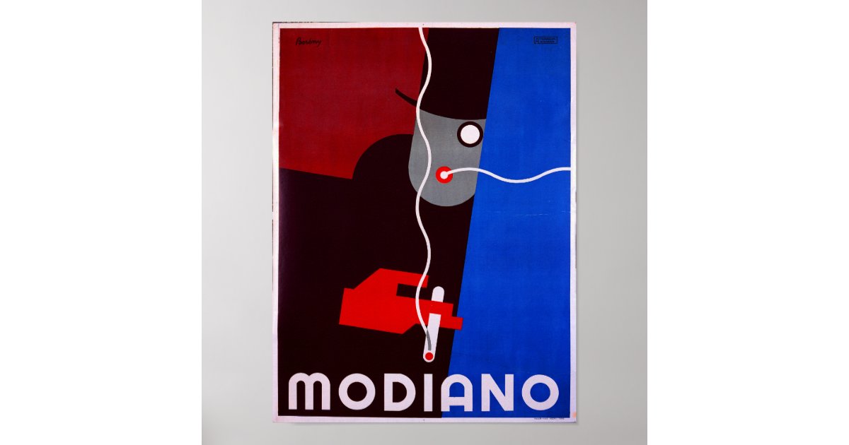 Modiano - Vintage Cigarette Advertising Poster | Zazzle
