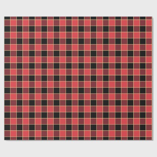 Modified Buffalo Check Pattern Custom Colors SVG Wrapping Paper | Zazzle