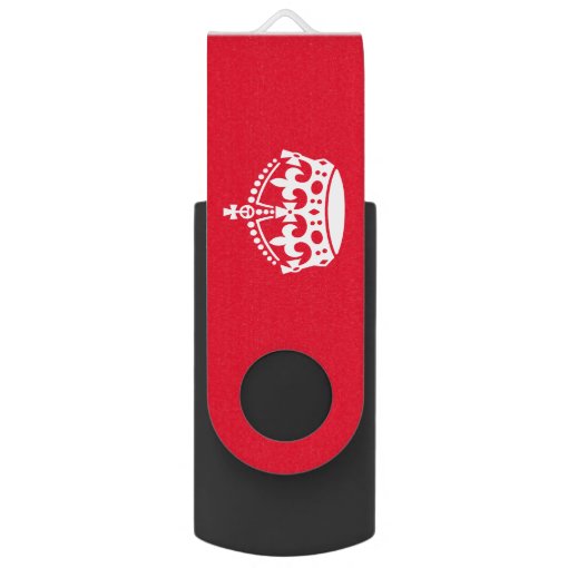 Modify Background Keep Calm Crown Flash Drive | Zazzle