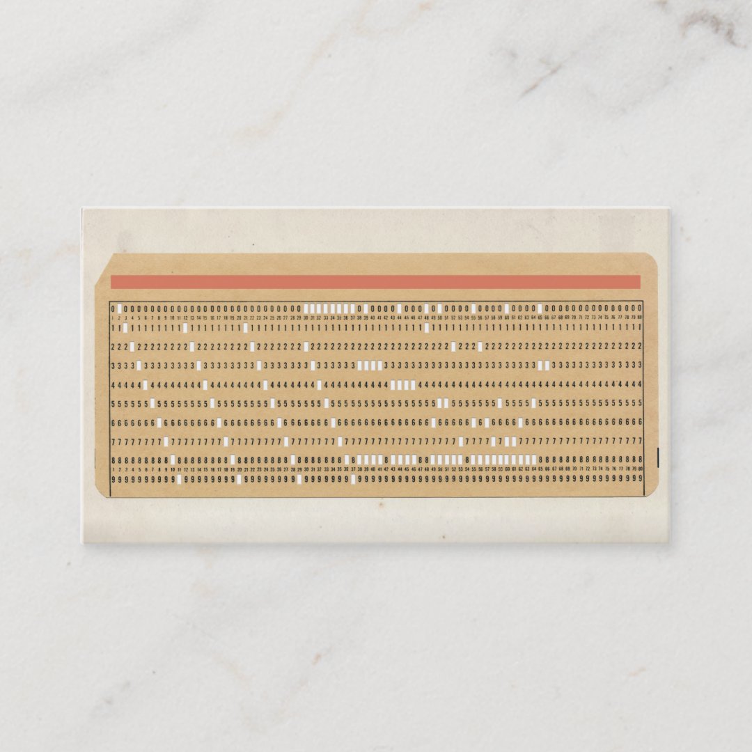 Modify this Vintage Computer Punched Card | Zazzle