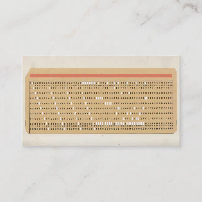 Modify this Vintage Computer Punched Card | Zazzle