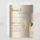 Moet Bottle Glass Champagne Bridal Shower Invitation | Zazzle