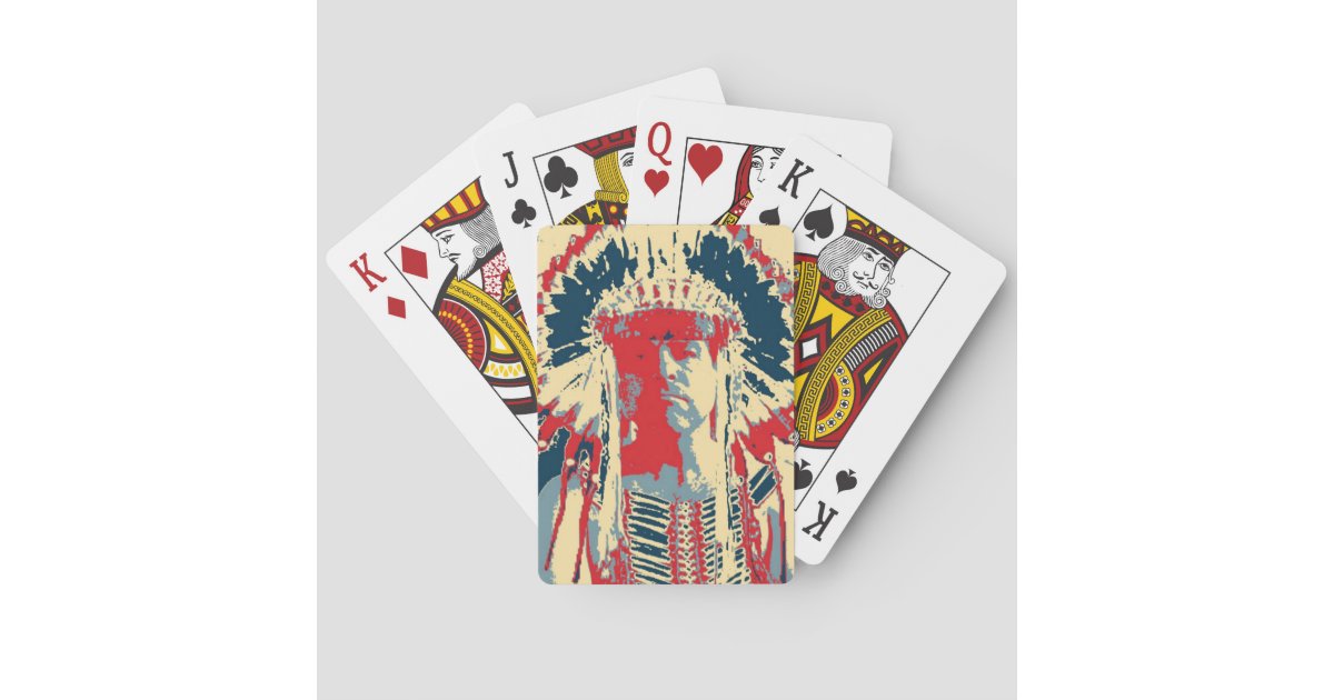 Mohawk Indian Deck of cards | Zazzle