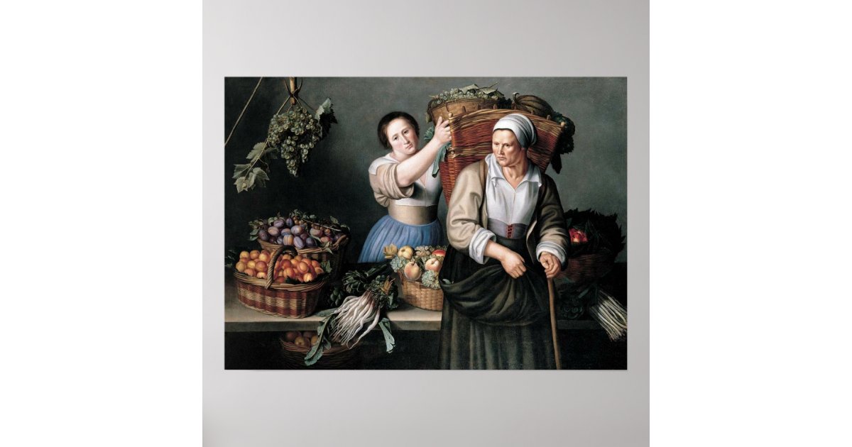 Moillon - At The Market Stall Poster | Zazzle