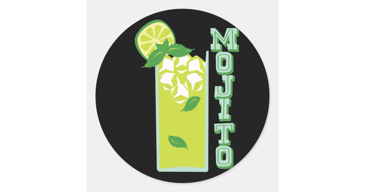 Mojito Classic Round Sticker | Zazzle