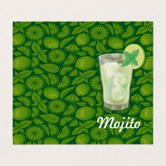 Mojito Recipe Business Card | Zazzle
