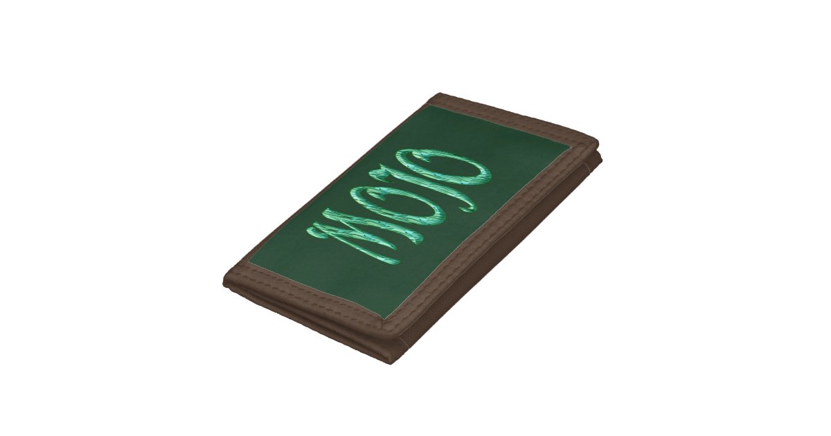 Mojo green wallet | Zazzle