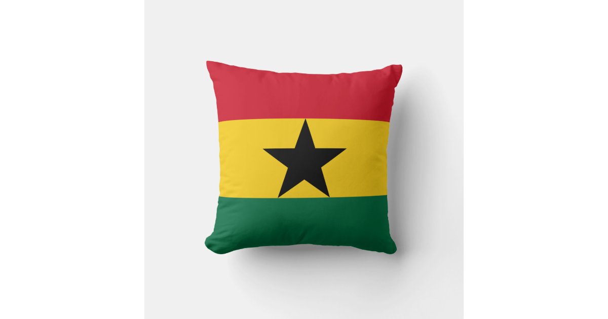 MoJo Pillow with flag of Ghana | Zazzle