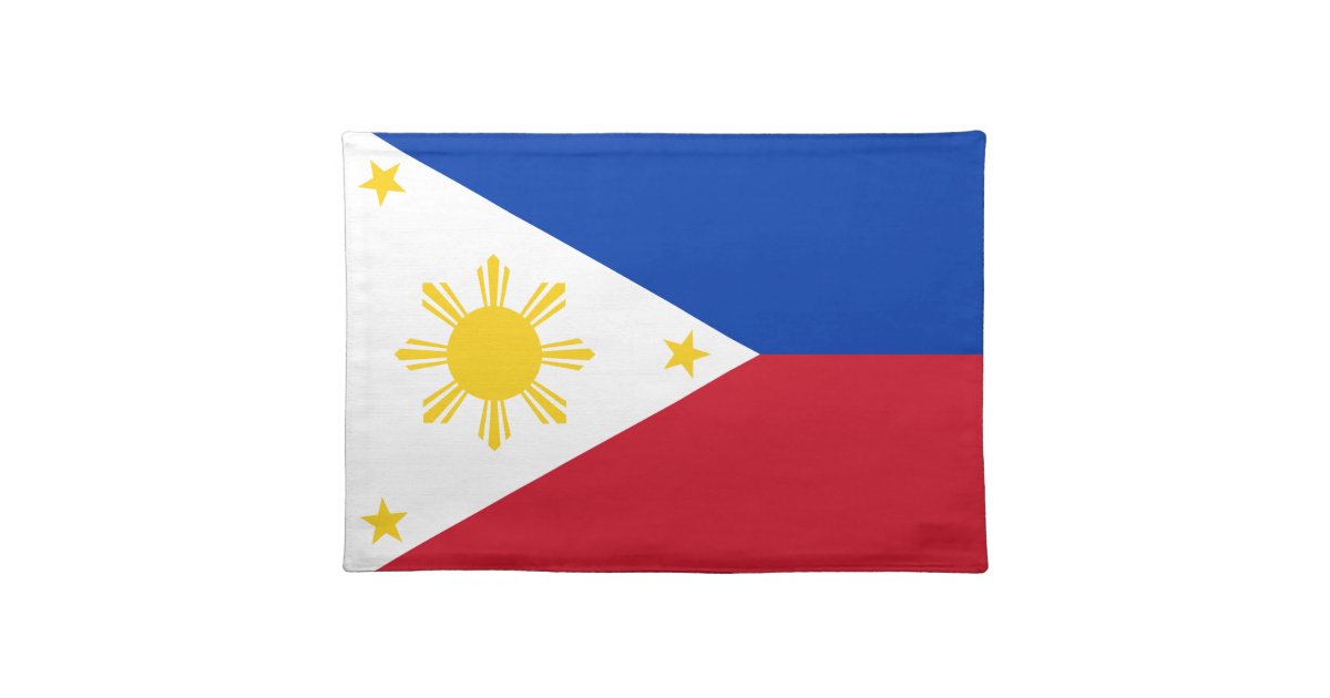 MoJo Placemat with flag of Philippines | Zazzle