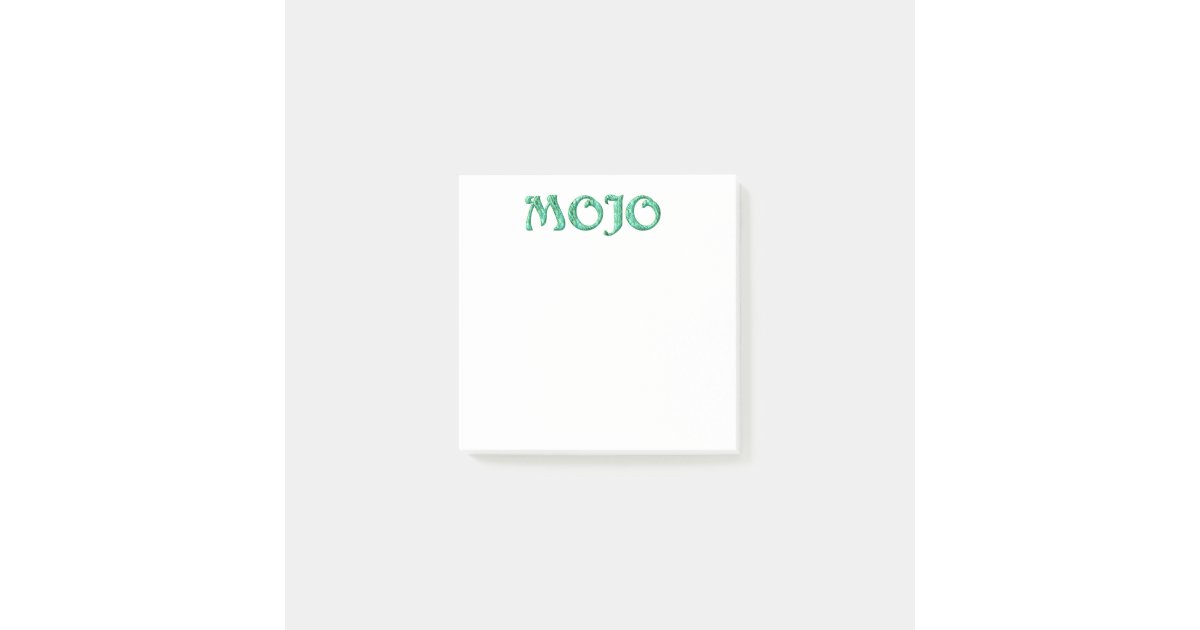 Mojo white note pads | Zazzle