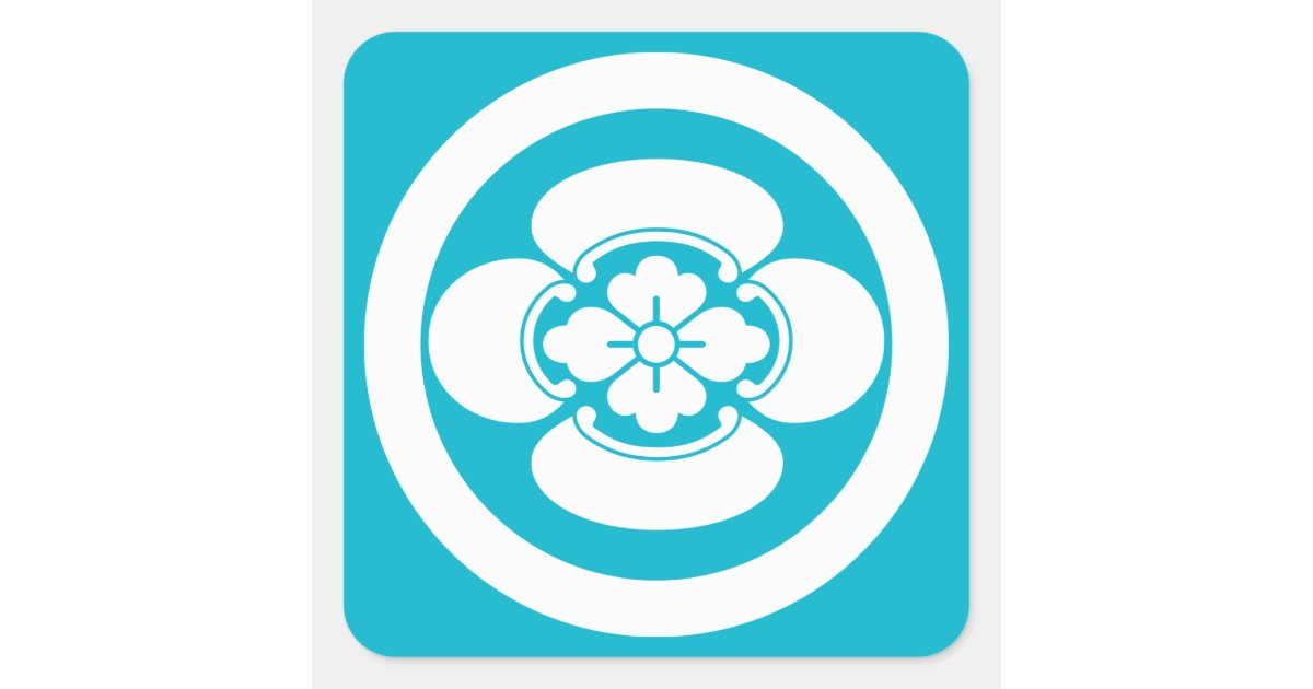 Mokko in a circle square sticker | Zazzle