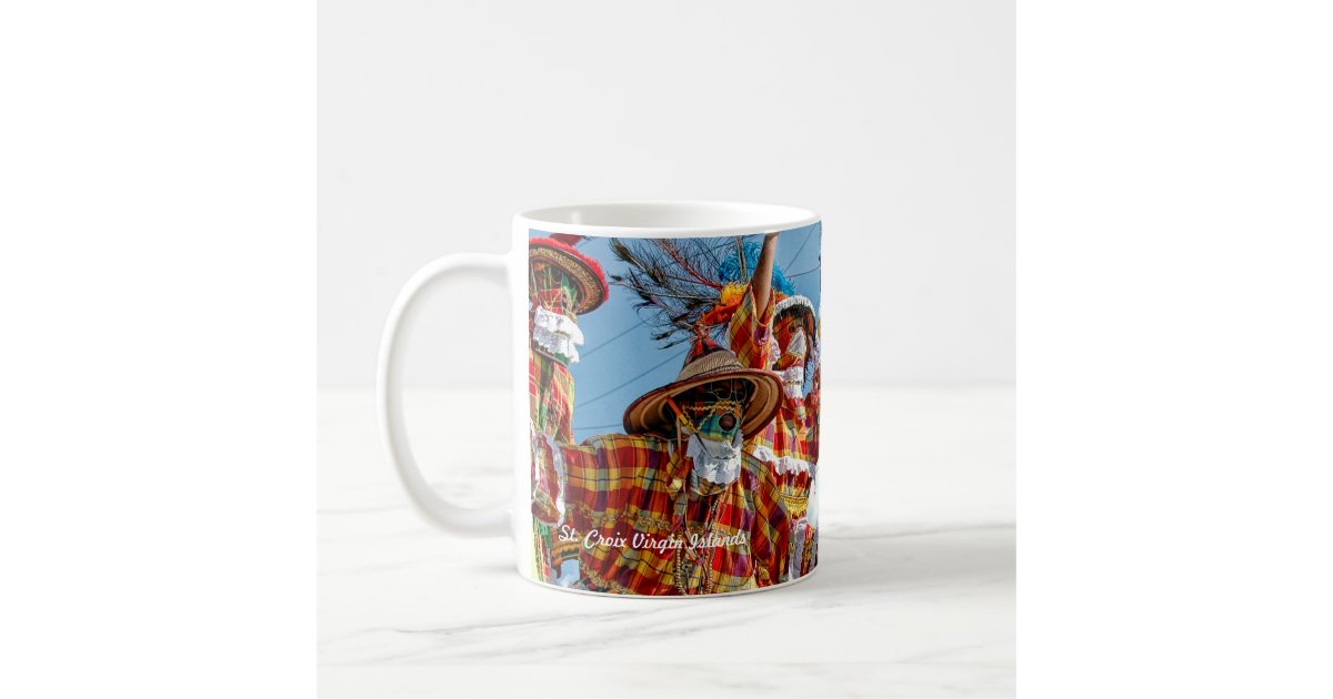 Moko Jumbies US Virgin Islands Flags St. Croix VI Coffee Mug | Zazzle