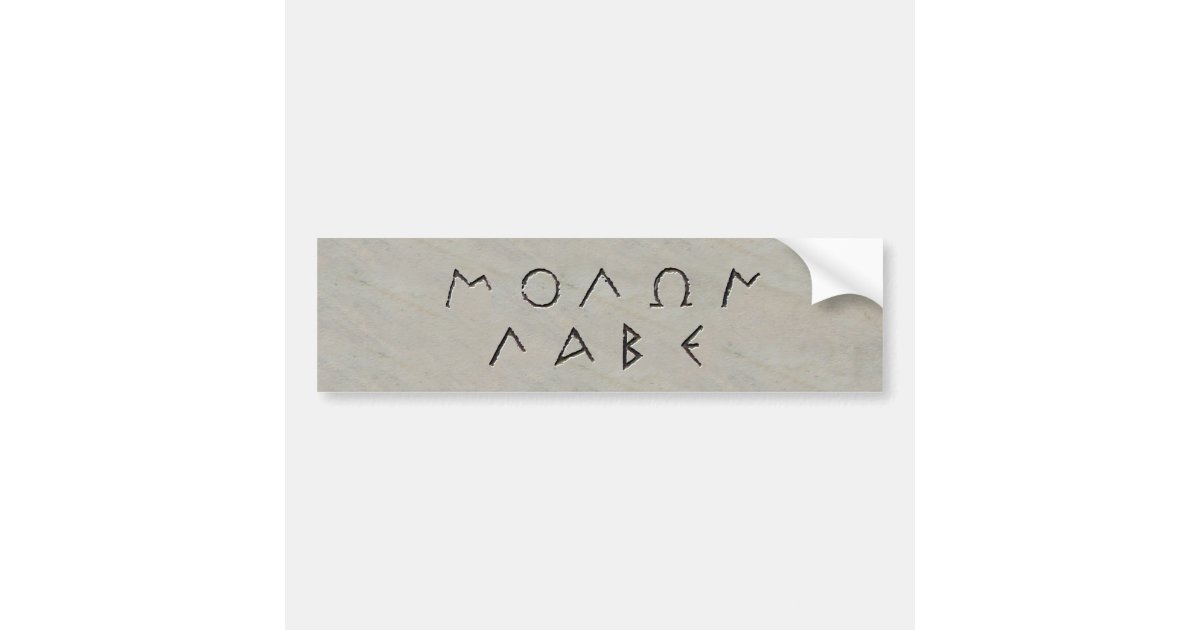Molan Labe Bumper Sticker | Zazzle