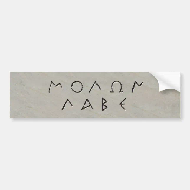 Molan Labe Bumper Sticker | Zazzle