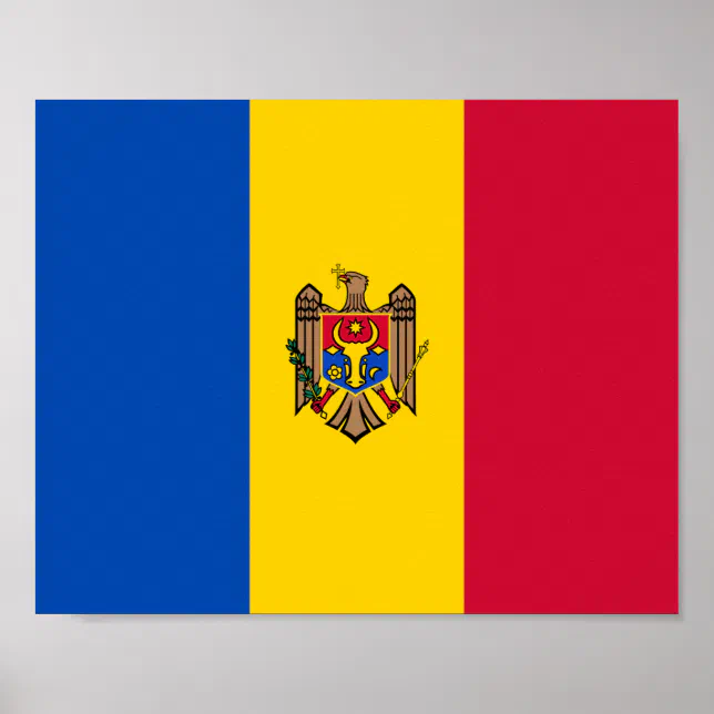 Moldova Flag Poster | Zazzle