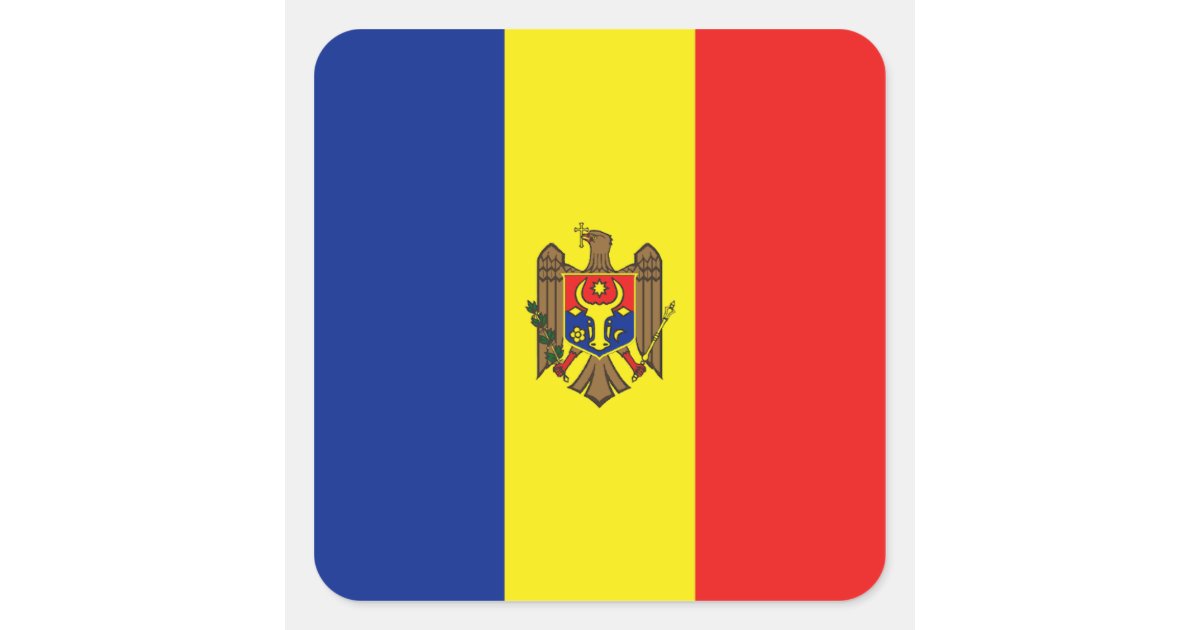 Moldova Flag Sticker | Zazzle